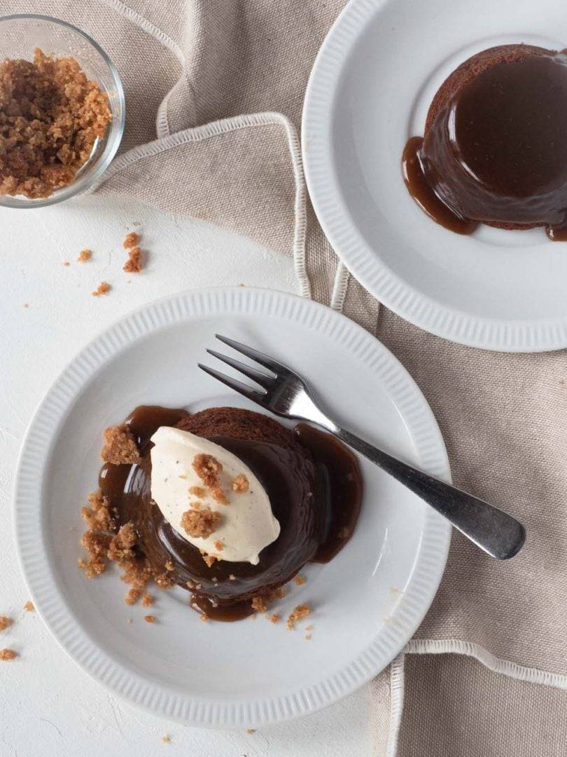 BEST Sticky Date Puddings with Walnut Crumble - Catherine Zhang
