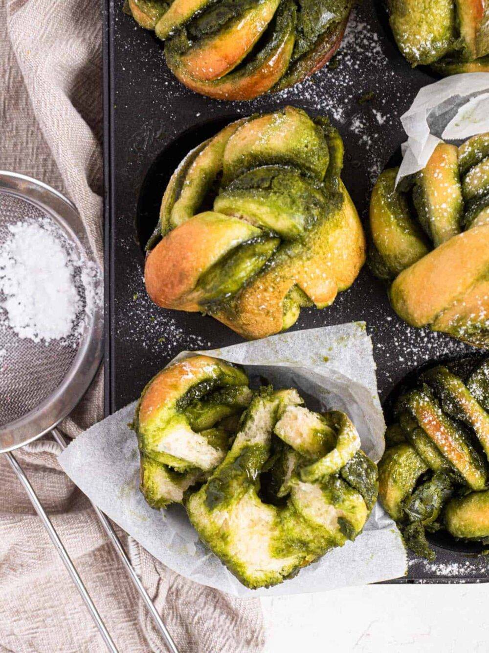 Matcha Buns Soft Fluffy Bakery-Style Treats