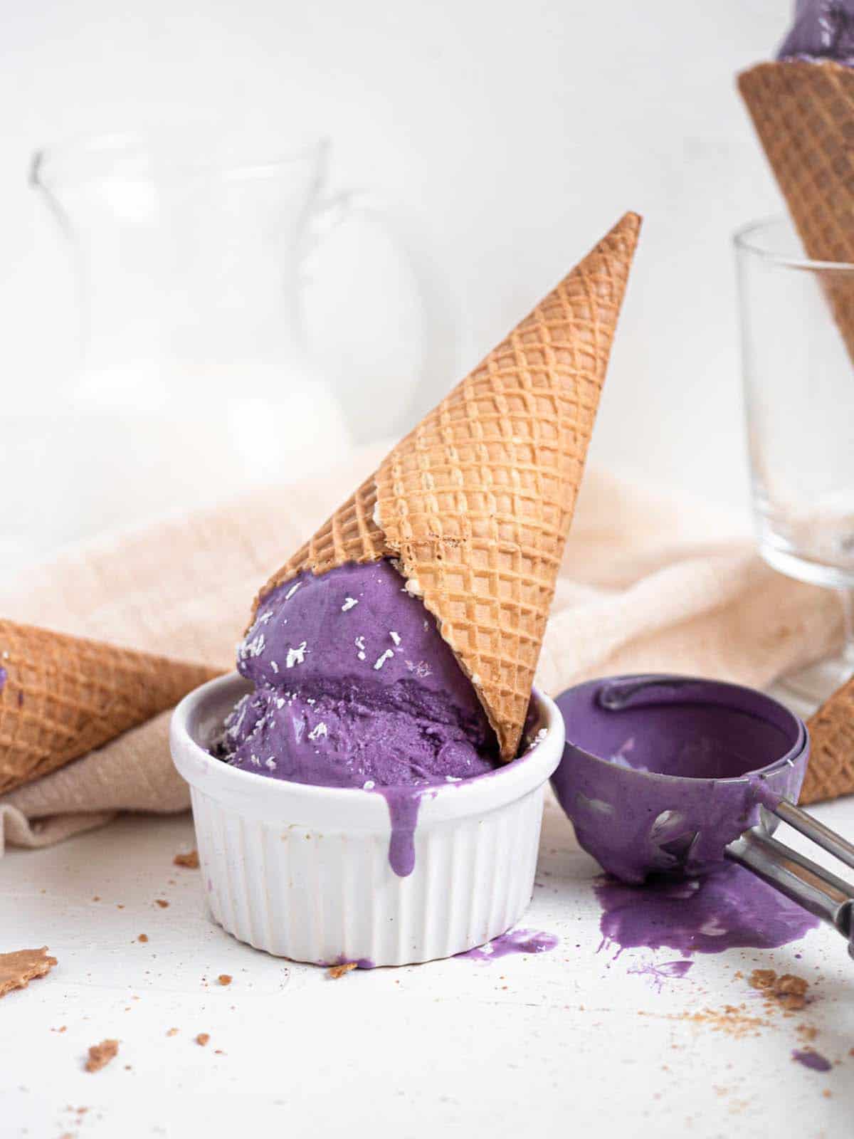 Creamy Filipino Ube Ice Cream Recipe | Catherine Zhang
