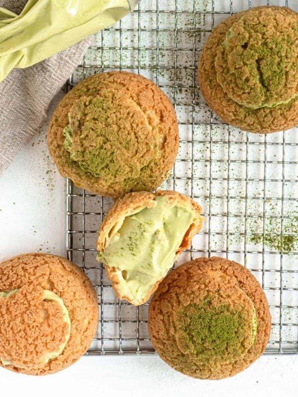 Homemade Matcha Cream Puffs Step-by-Step - Catherine Zhang
