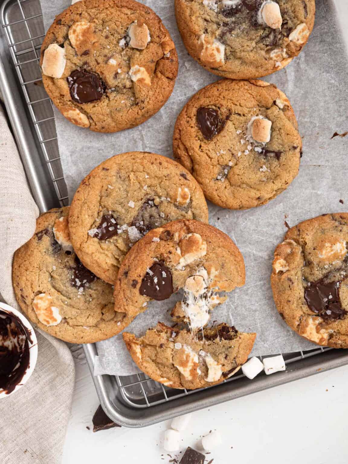 Soft & Chewy Marshmallow Cookies - Catherine Zhang