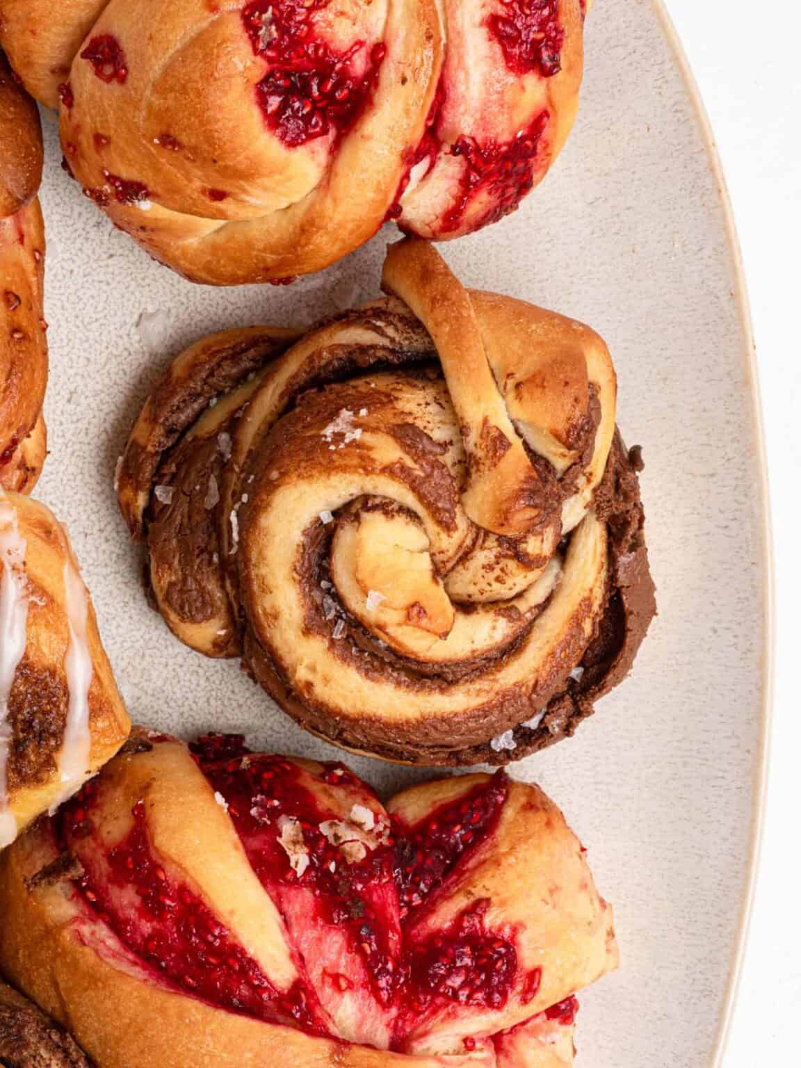 Sweet Rolls Recipe with Cinnamon Sugar & Butter Block
