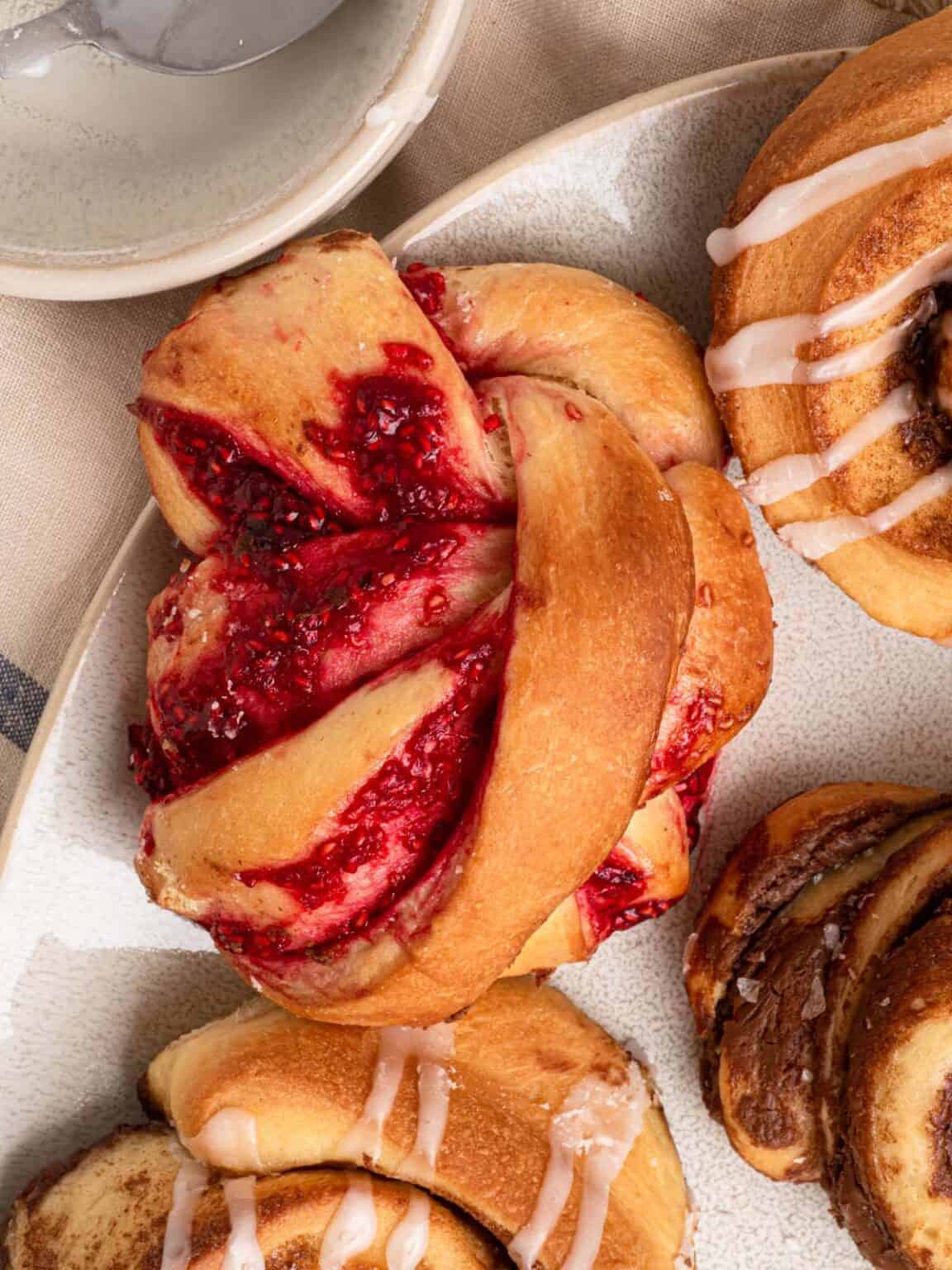 Sweet Rolls Recipe with Cinnamon Sugar & Butter Block