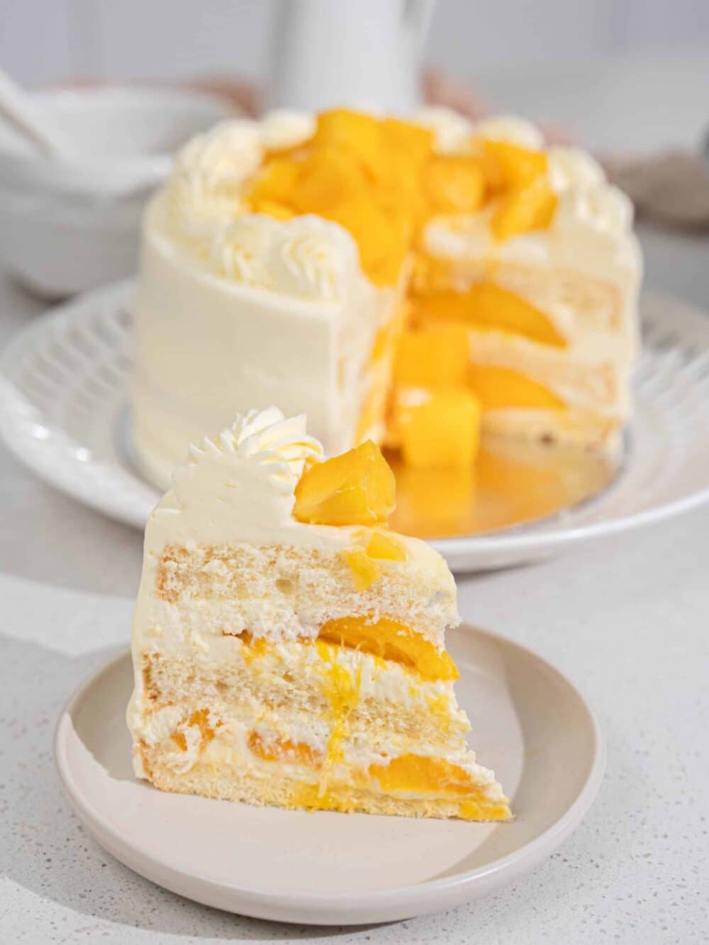 How to Bake the SOFTEST Mango Cake Ever - Catherine Zhang