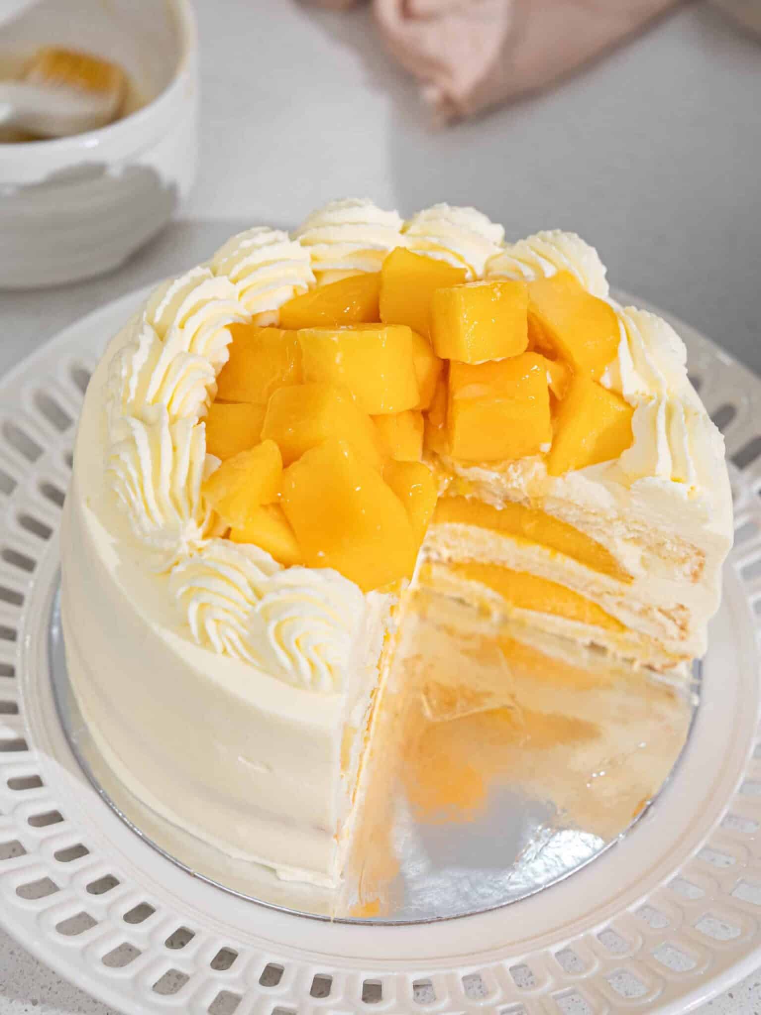 How to Bake the SOFTEST Mango Cake Ever - Catherine Zhang