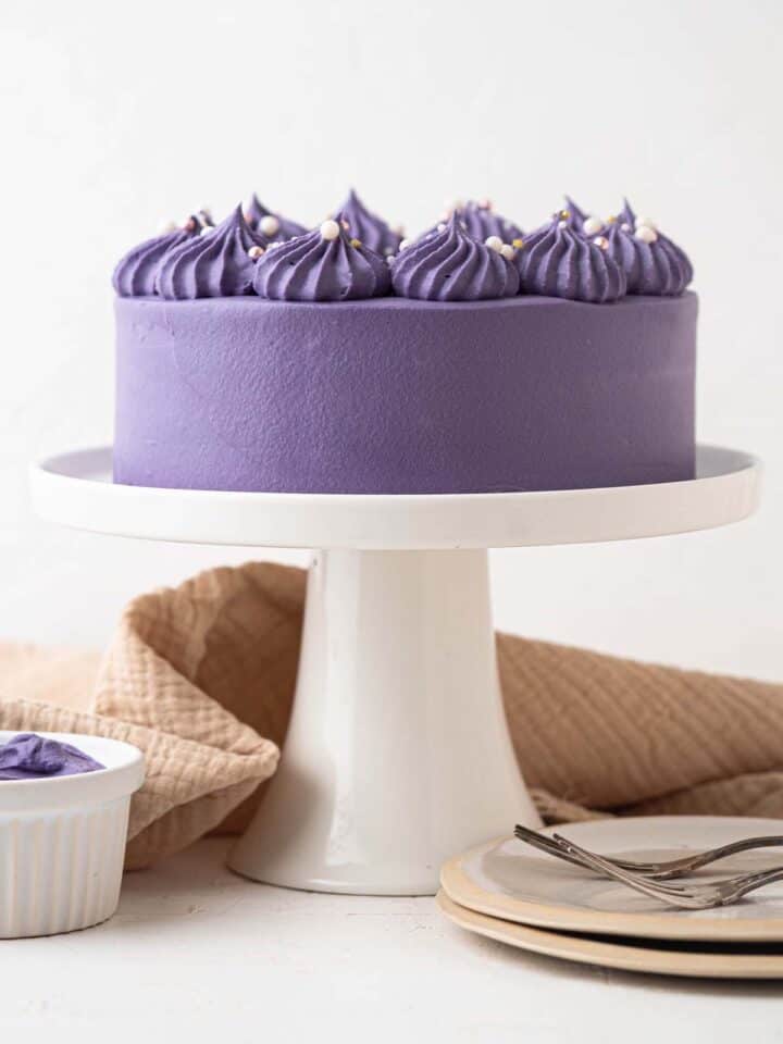 Soft and Fluffy Ube Cake Recipe | Catherine Zhang