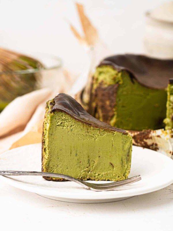 Matcha Basque Cheesecake | Creamy Burnt Bliss