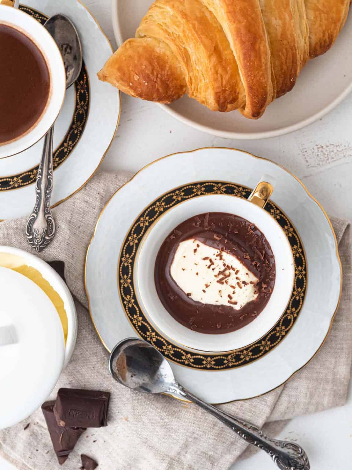 French Hot Chocolate: Rich Creamy Paris-Style Chocolat Chaud