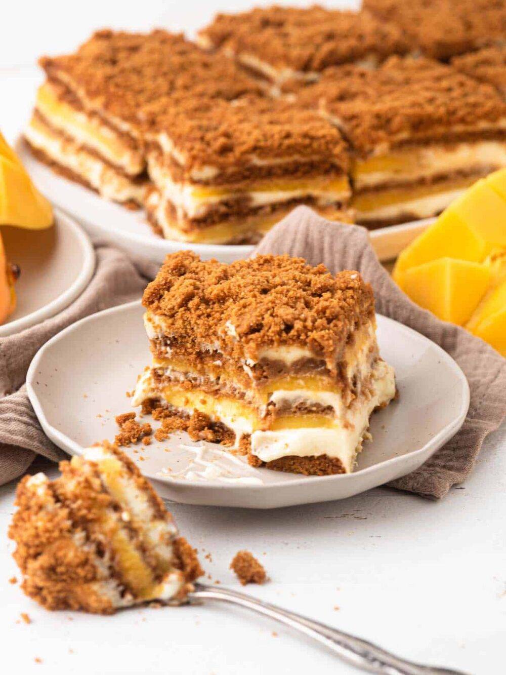 No-Bake Filipino Mango Float Dessert | Catherine Zhang