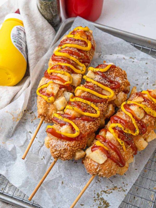 Korean Corn Dogs: A Deliciously Crispy & Chewy Snack