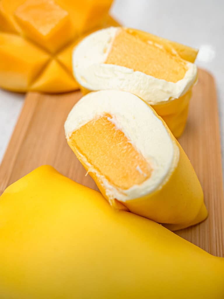 Hong Kong Mango Pancake with Creamy Filling