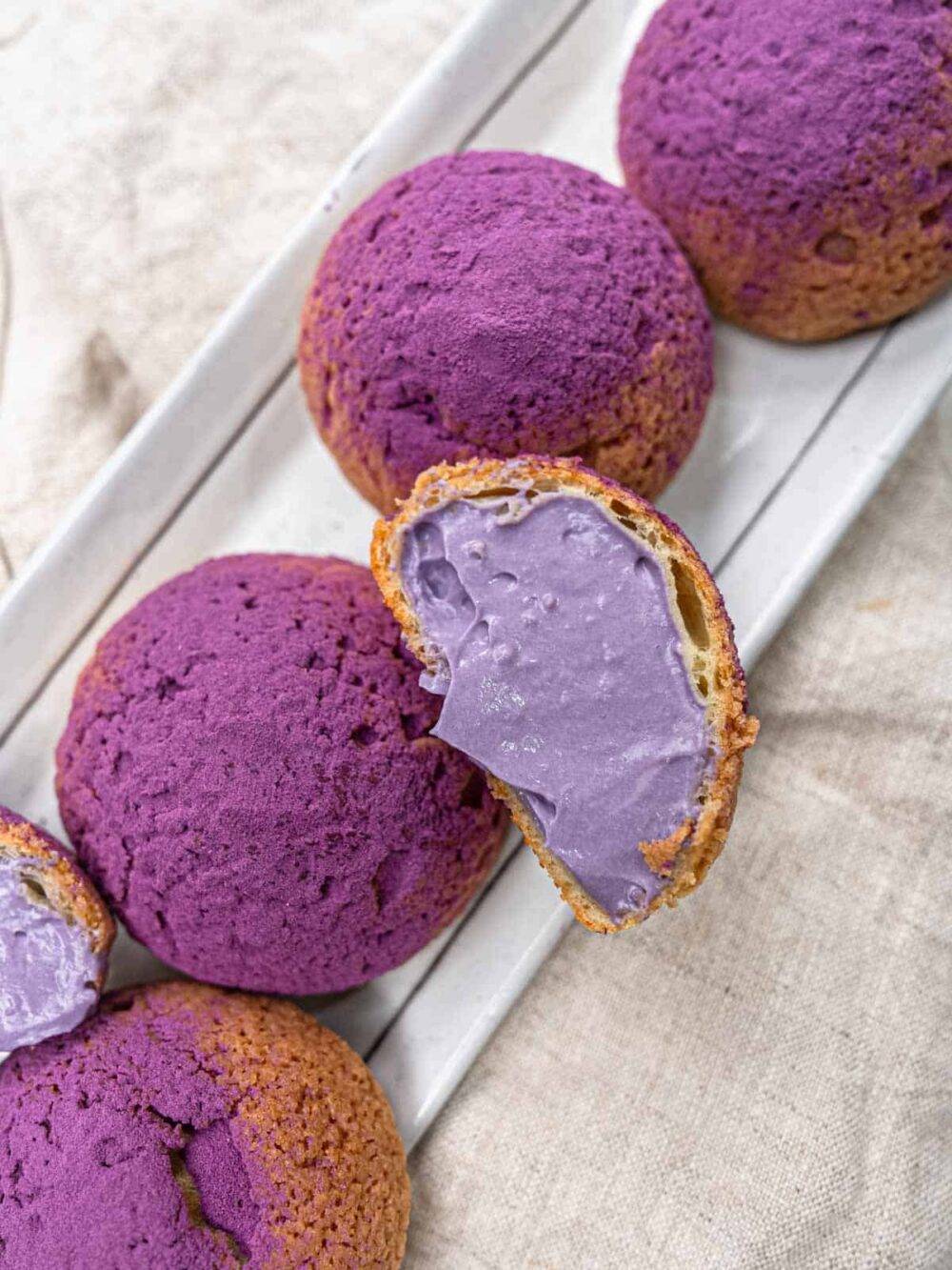 Ube Cream Puffs - Catherine Zhang
