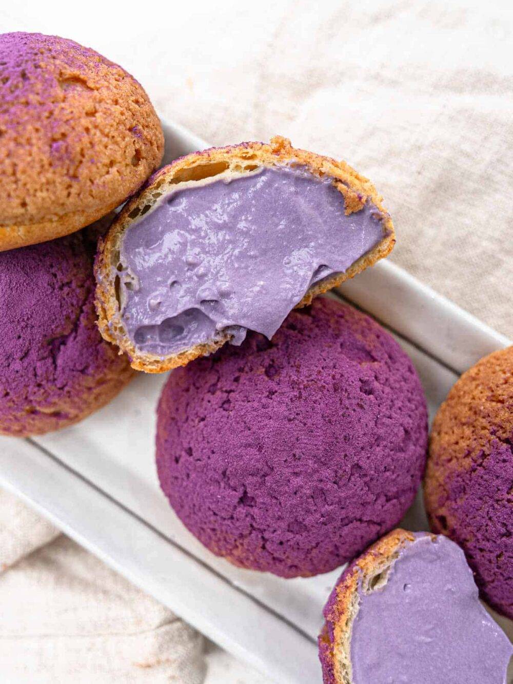Ube Cream Puffs - Catherine Zhang
