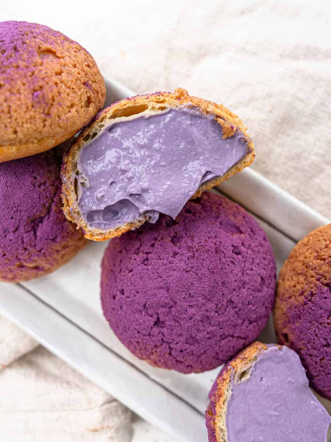 Ube Cream Puffs - Catherine Zhang