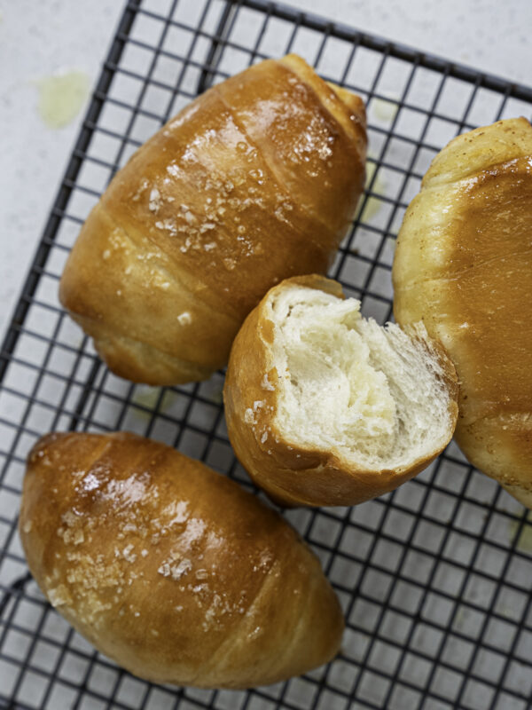 No Knead Easy Salt Bread (Shio Pan) - Catherine Zhang